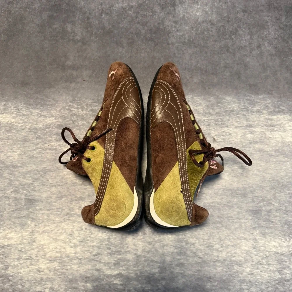 Puma | Shoes | Y2k Puma Speed Cat Brown Olive Green Suede Shoes Womens ...